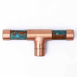 Verdigris Extended T Knob Handle - Etsy