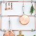 Pan Rail, Copper and Chrome-pan Rack-pan Rails-copper Pan Rack-copper ...