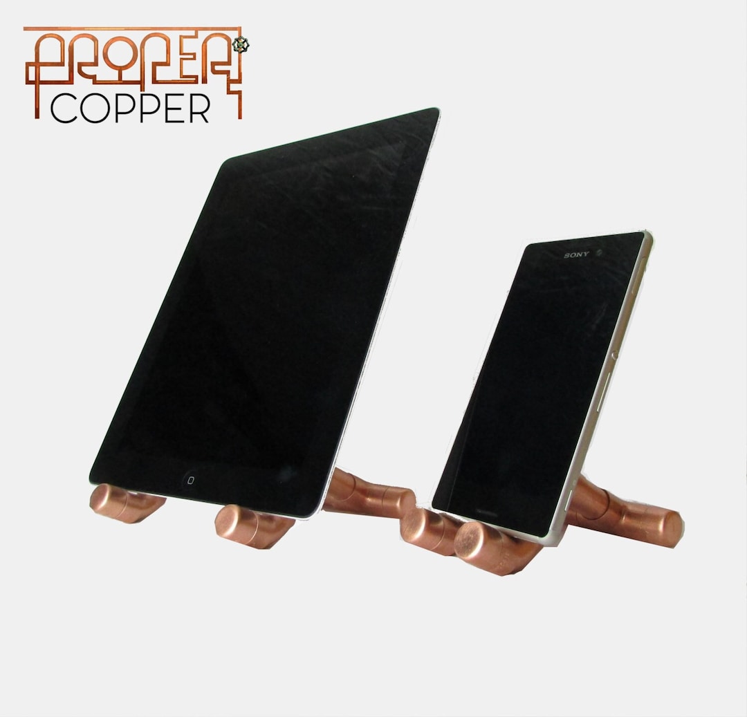 Handmade Copper iPad - Copper Smart Phone Stand - Copper Tablet Holder ...