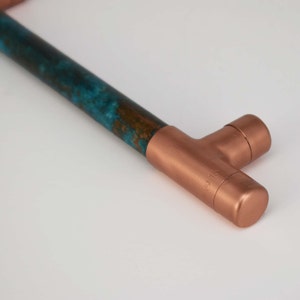 Verdigris Copper Handle T-shaped - Hardware - Kitchen Hardware - Home ...