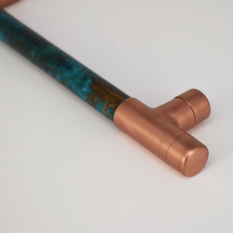 Verdigris Copper Handle T-shaped Hardware Kitchen Hardware - Etsy