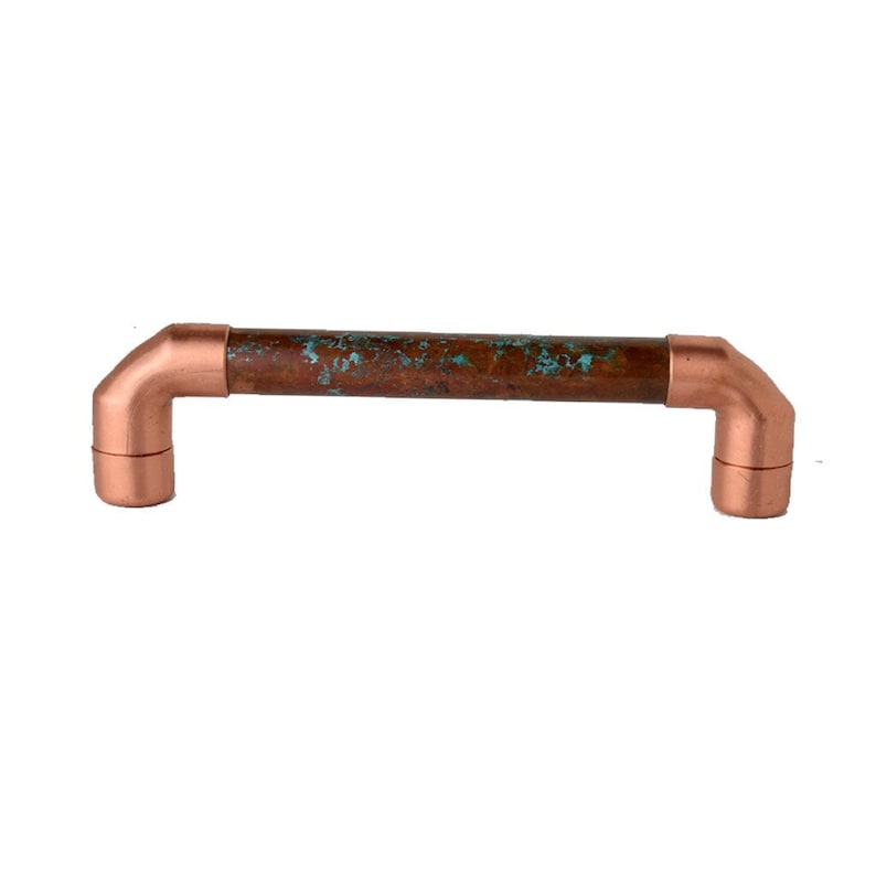 Verdigris Copper Pull Handle - Hardware - Kitchen Hardware - Home ...