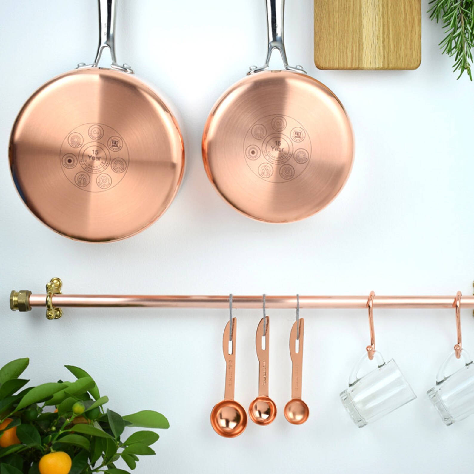 Handmade Copper and Brass Pot and Pan Rack Copper Rail - Etsy
