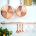Handmade Copper and Brass Pot and Pan Rack, Copper Rails, Copper ...
