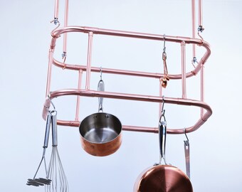 Copper Ceiling Pot Rack - Etsy
