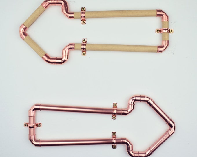 Modern Copper 3 Piece Bathroom Set Toilet Paper Holder - Etsy