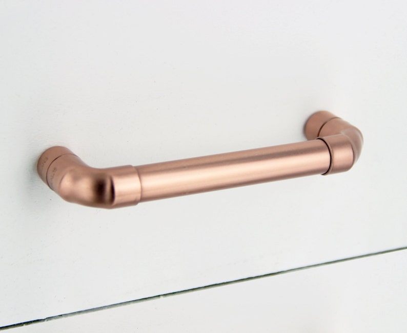 Modern Proper Copper Pull. Contemporary Copper Drawer Handle. - Etsy UK