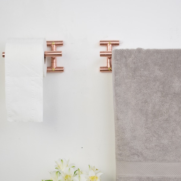Copper Towel Rack - Etsy