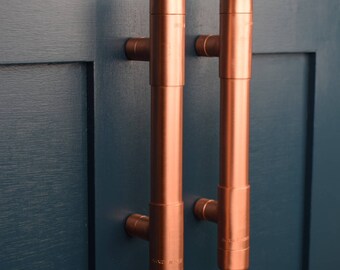 Copper T Pull Handle Large Sizes. Drawer Pull. Cabinet