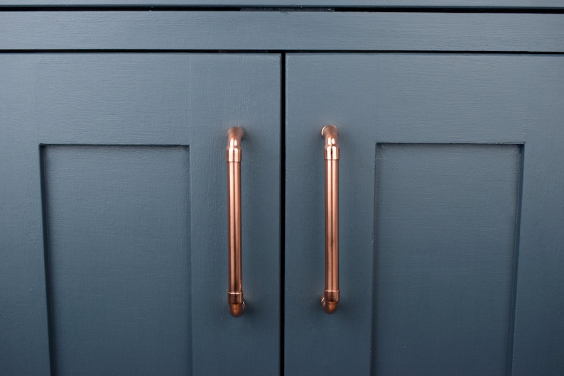 Solid Copper U Pull Handle (mini) - Kitchen Handles - Knobs and Pulls ...