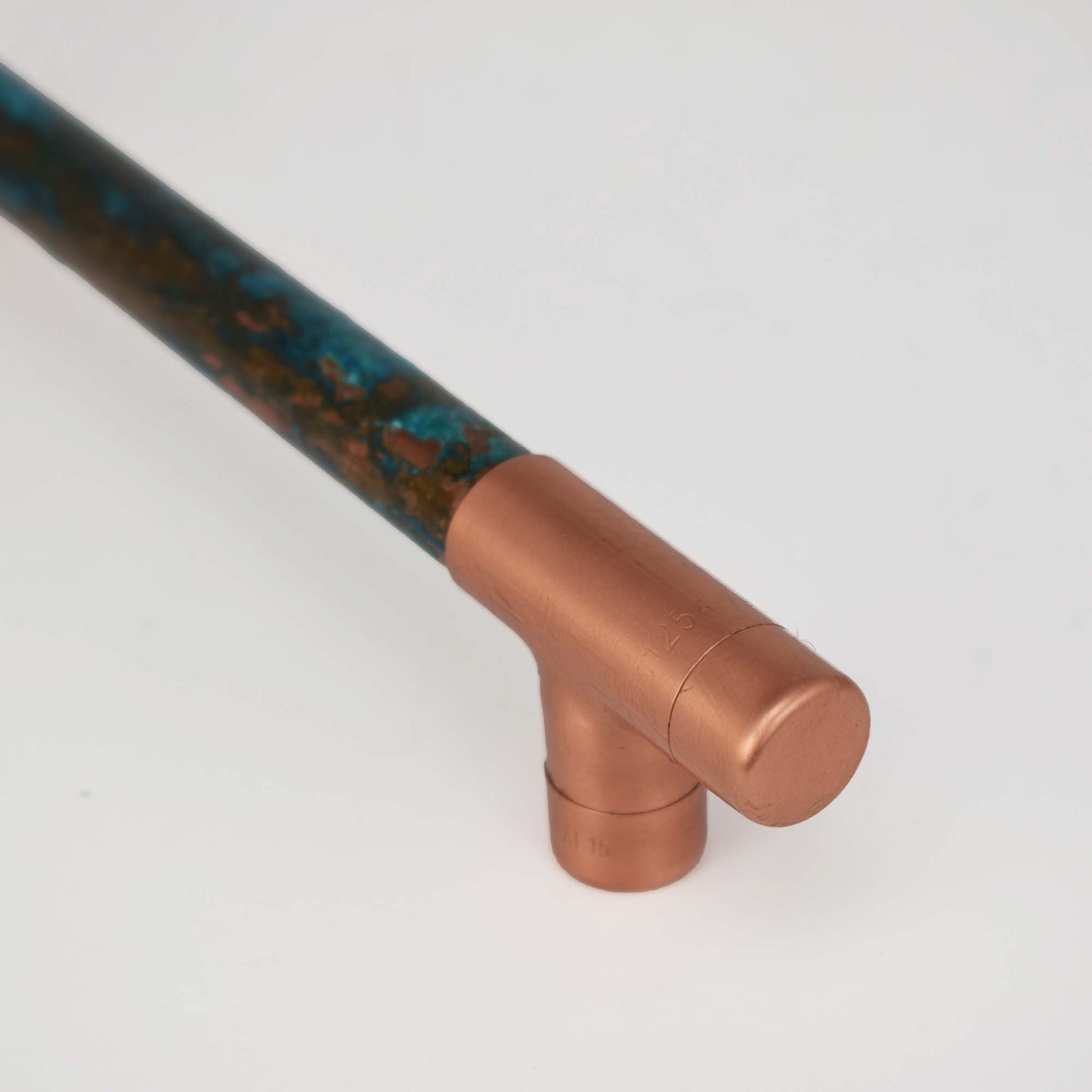 Verdigris Copper Handle T-shaped Hardware Kitchen Hardware - Etsy