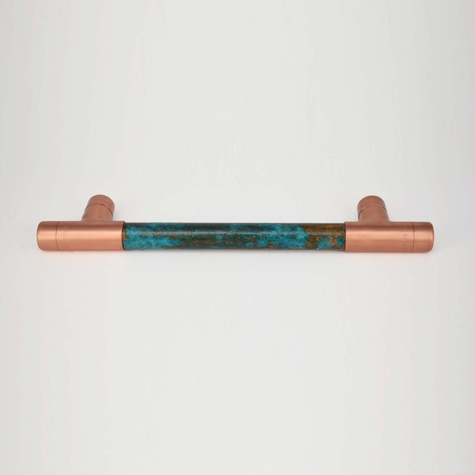 Verdigris Copper Handle T-shaped Hardware Kitchen Hardware - Etsy