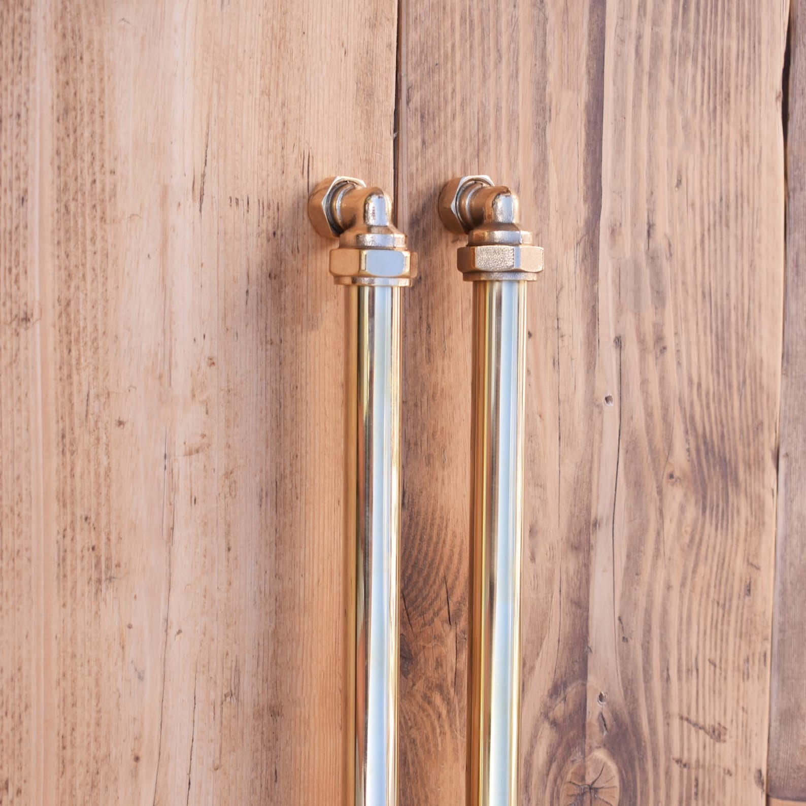 Brass Pillar Pull Handle, Cabinet Hardware, Kitchen Handles, Knobs and ...