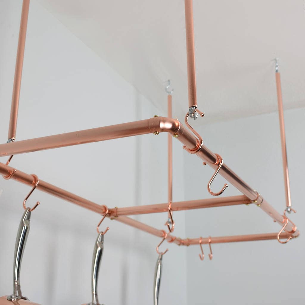 Copper Ceiling Pot and Pan Rack, Large Size - Etsy UK