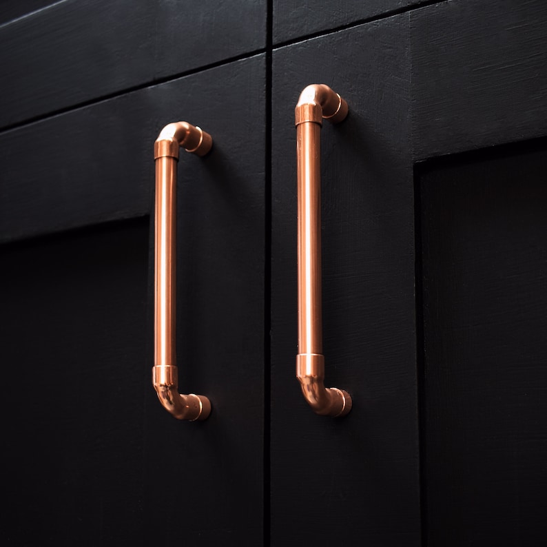 Solid Copper U Pull Handle mini Kitchen Handles Knobs - Etsy