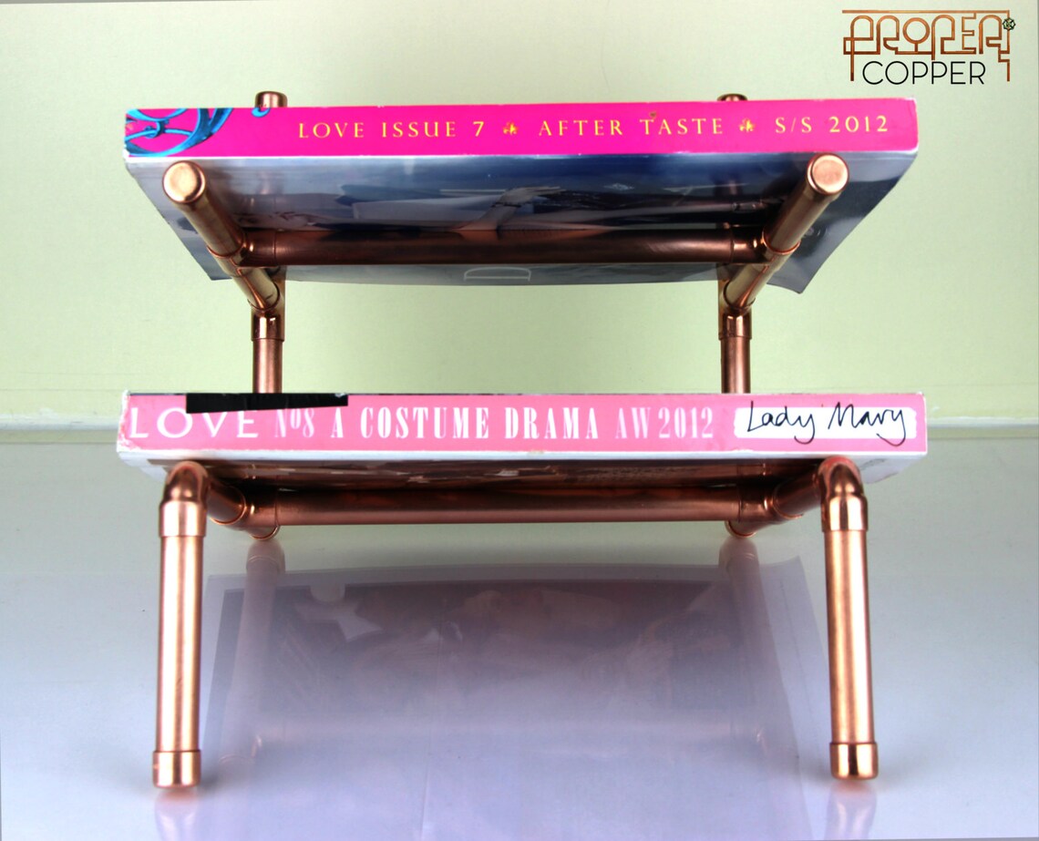 Copper Magazine Magazine Rack Magazine Holder Modern - Etsy