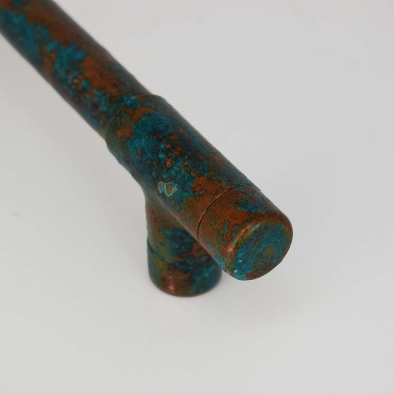 Dark Verdigris Copper Handle - All Over - Etsy
