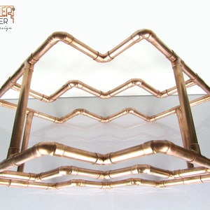Unique Handmade Copper Wine Rack Wine Storage - Etsy