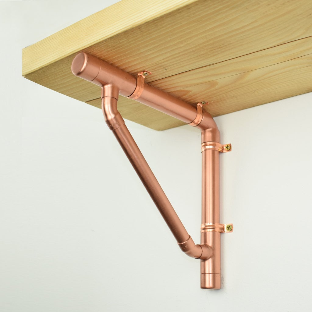 Handcrafted Copper Shelving Bracket - Etsy