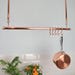 Handmade Copper and Brass Pot and Pan Rack, Copper Rails, Copper ...