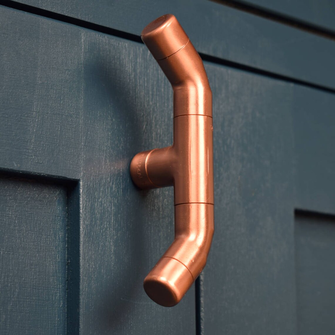 Angular Copper Handle/pull Contemporary Drawer Pull Handle - Etsy