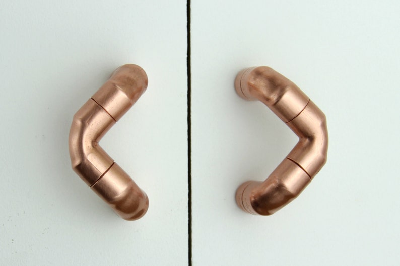 Modern Copper V Handle . Contemporary Drawer Pull, Handle, Kitchen Door ...
