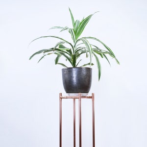 Tall Slim Copper Plant Stand - Etsy