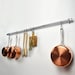 Handmade Copper and Brass Pot and Pan Rack, Copper Rails, Copper ...