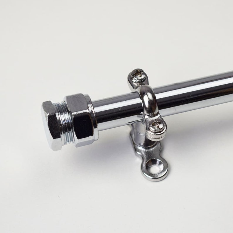 Curtain Rail in Chrome - Curtain Pole - Curtain Holder - Curtain ...