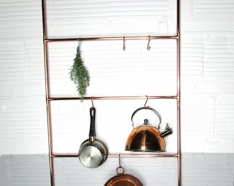 Copper Pot Rack | Etsy