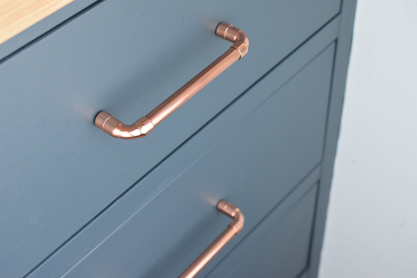 Solid Copper U Pull Handle (mini) - Kitchen Handles - Knobs and Pulls ...