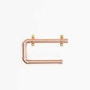 Modern, Copper 3 Piece Bathroom Set- Toilet Paper Holder, Toilet Roll ...