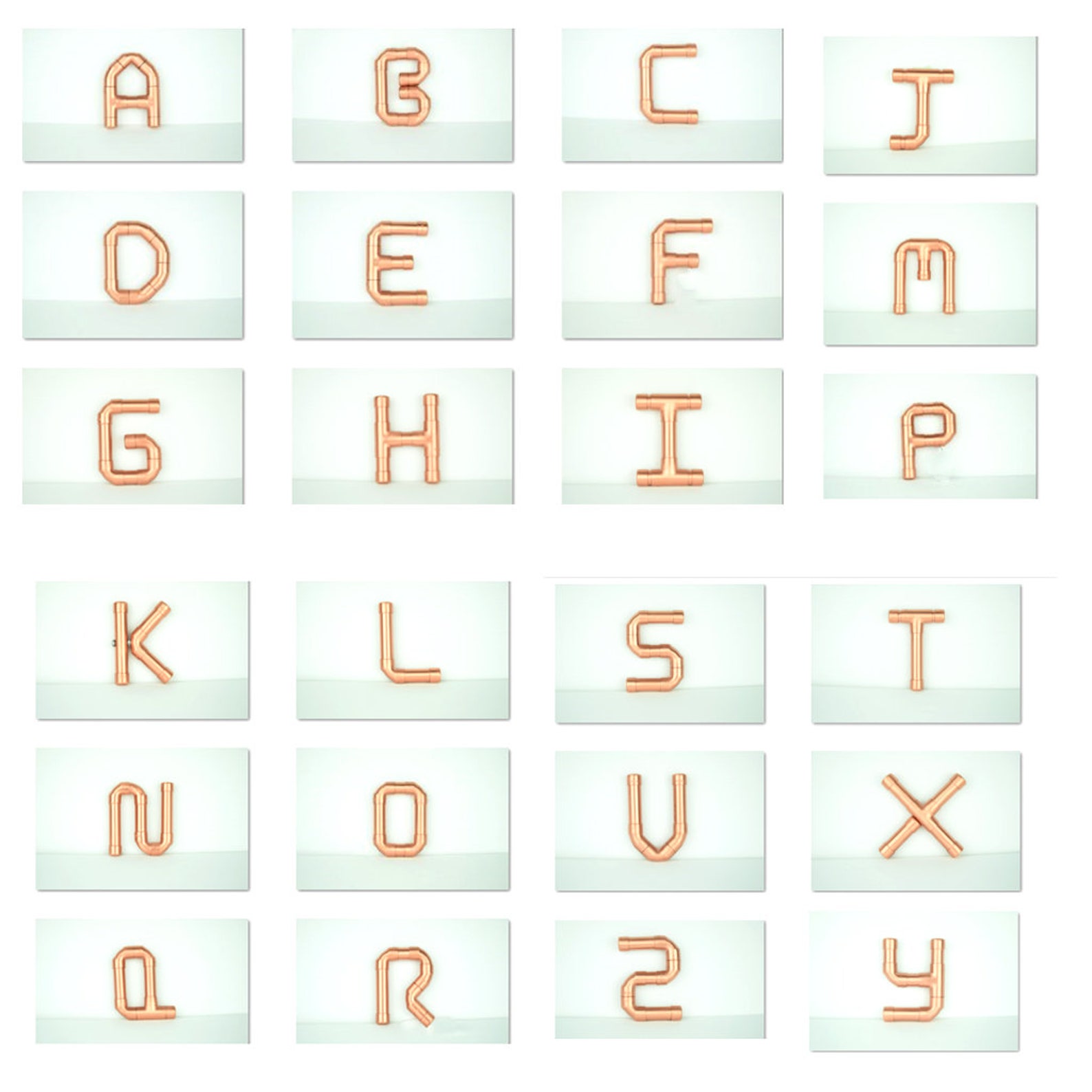 Copper Letters Copper Door Letters Wall Letters Decorative - Etsy