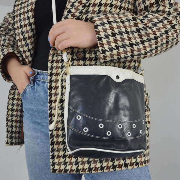 Navy Blue Bucket Bag - Etsy