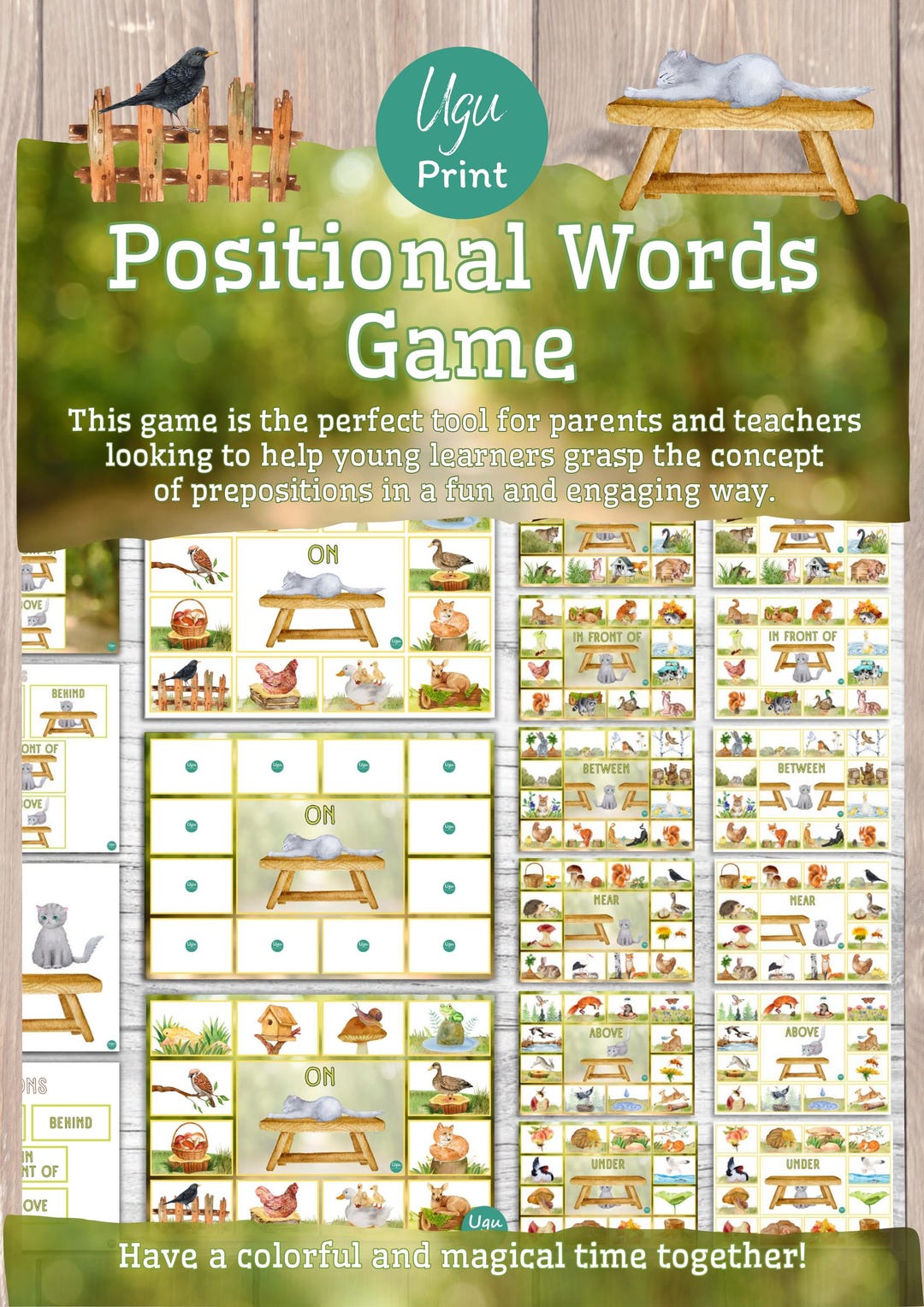 Positional Words Game Interactive Preposition Activity, Prepositions ...