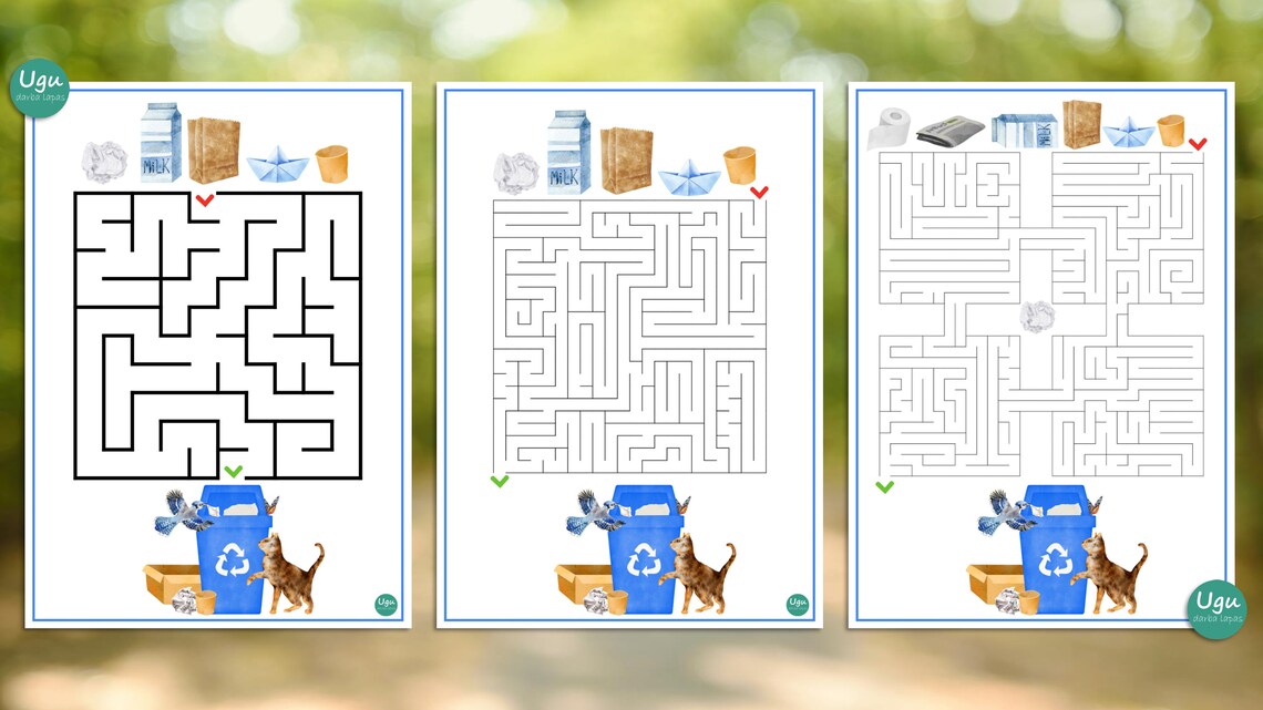 Earth Day Maze Printable,earth Day Games,earth Day Activities,indoor ...