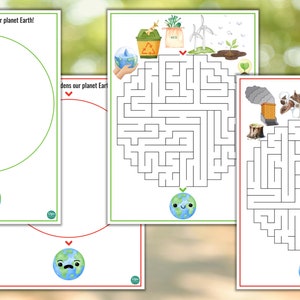 Earth Day Maze Printable,earth Day Games,earth Day Activities,indoor ...