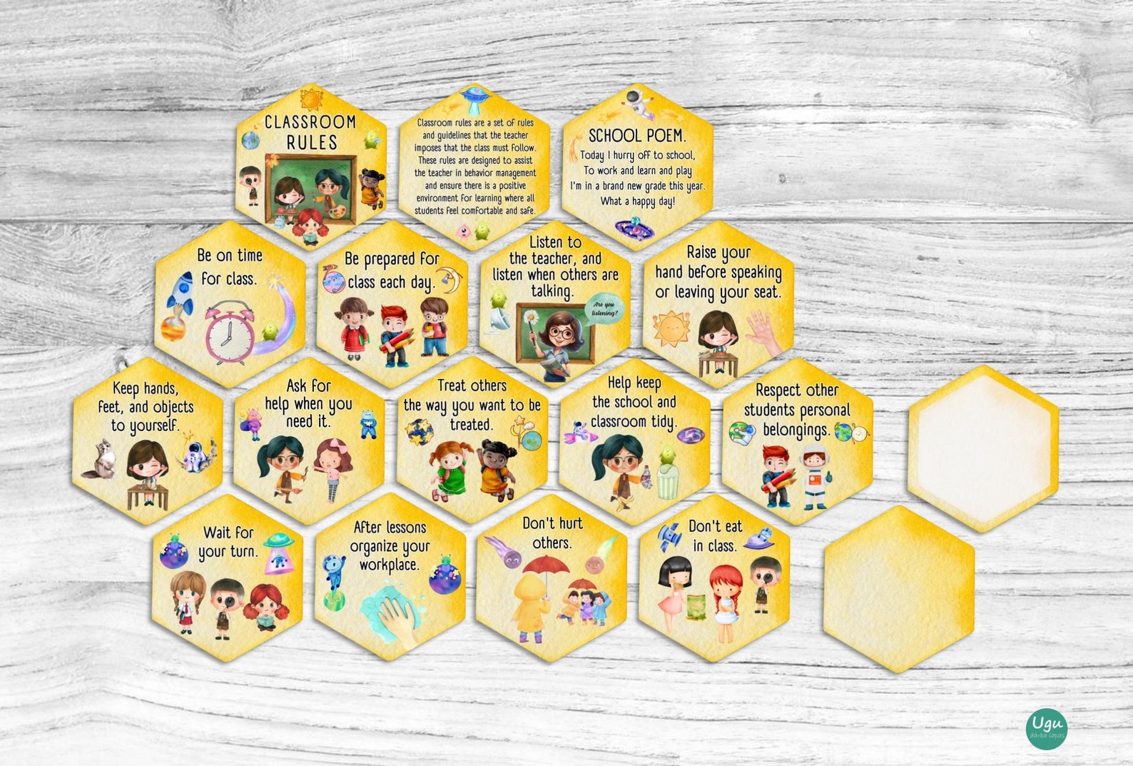 Classroom Rules Posters, Class Expectations, Bulletin Board ...