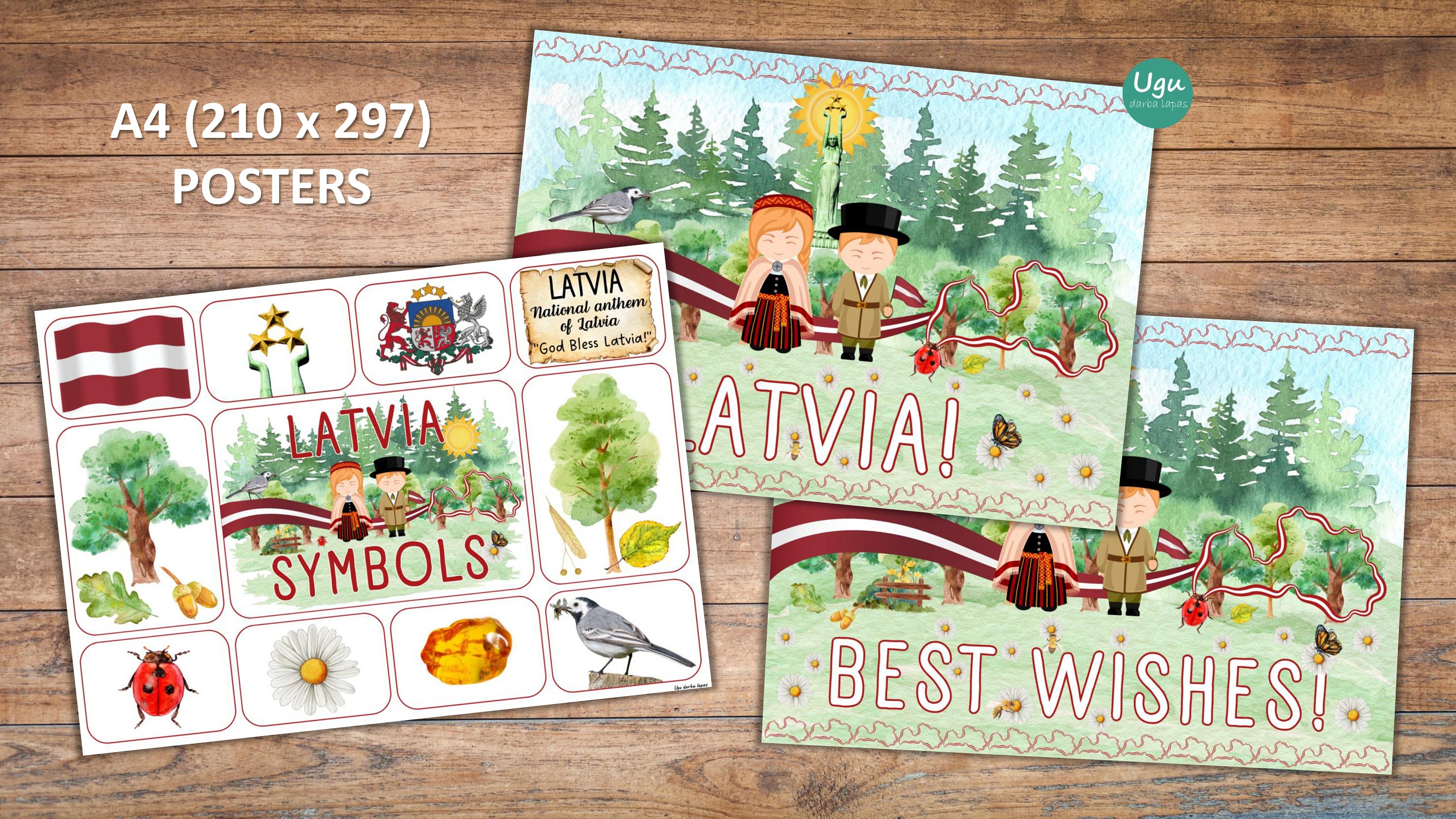 LATVIJA, LATVIA, Game, Posters, Symbols of Latvia, Latvian Prints - Etsy