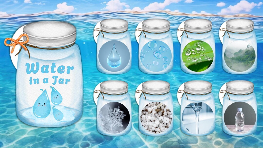 Water in a Jar, Interactive Book for Kids, World Water Day, Water, Why ...
