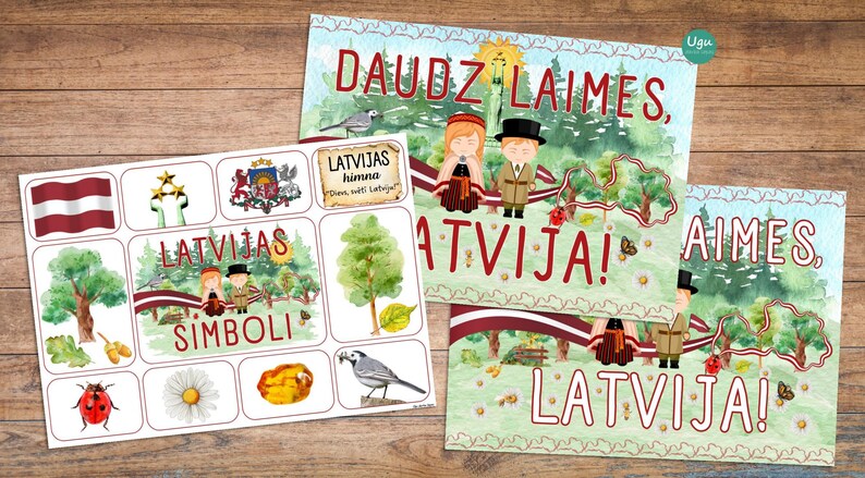 LATVIJA, LATVIA, Game, Posters, Symbols of Latvia, Latvian Prints - Etsy