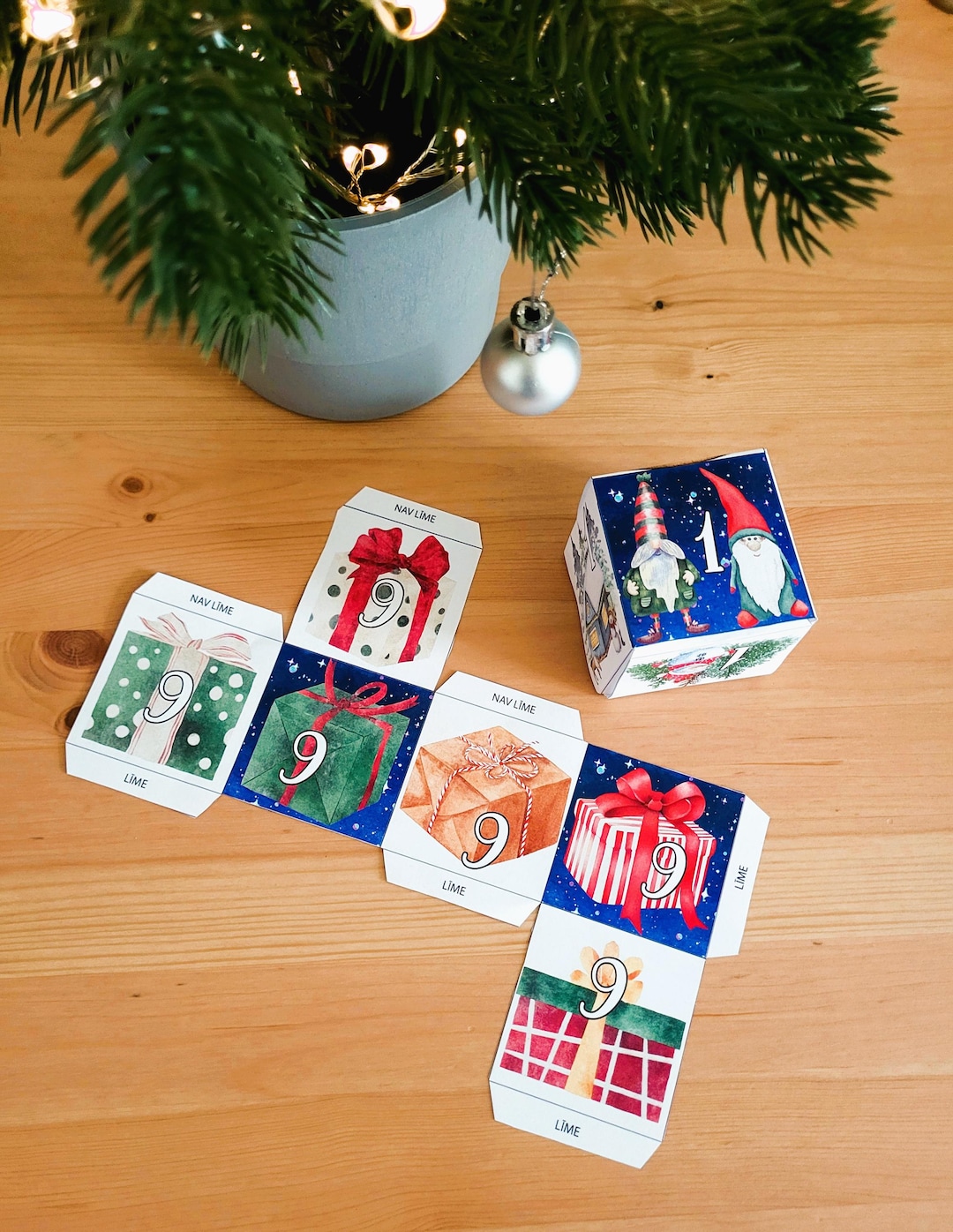 DIY Advent Calendar Boxes: Fill Your Own Christmas Countdown (PDF File ...