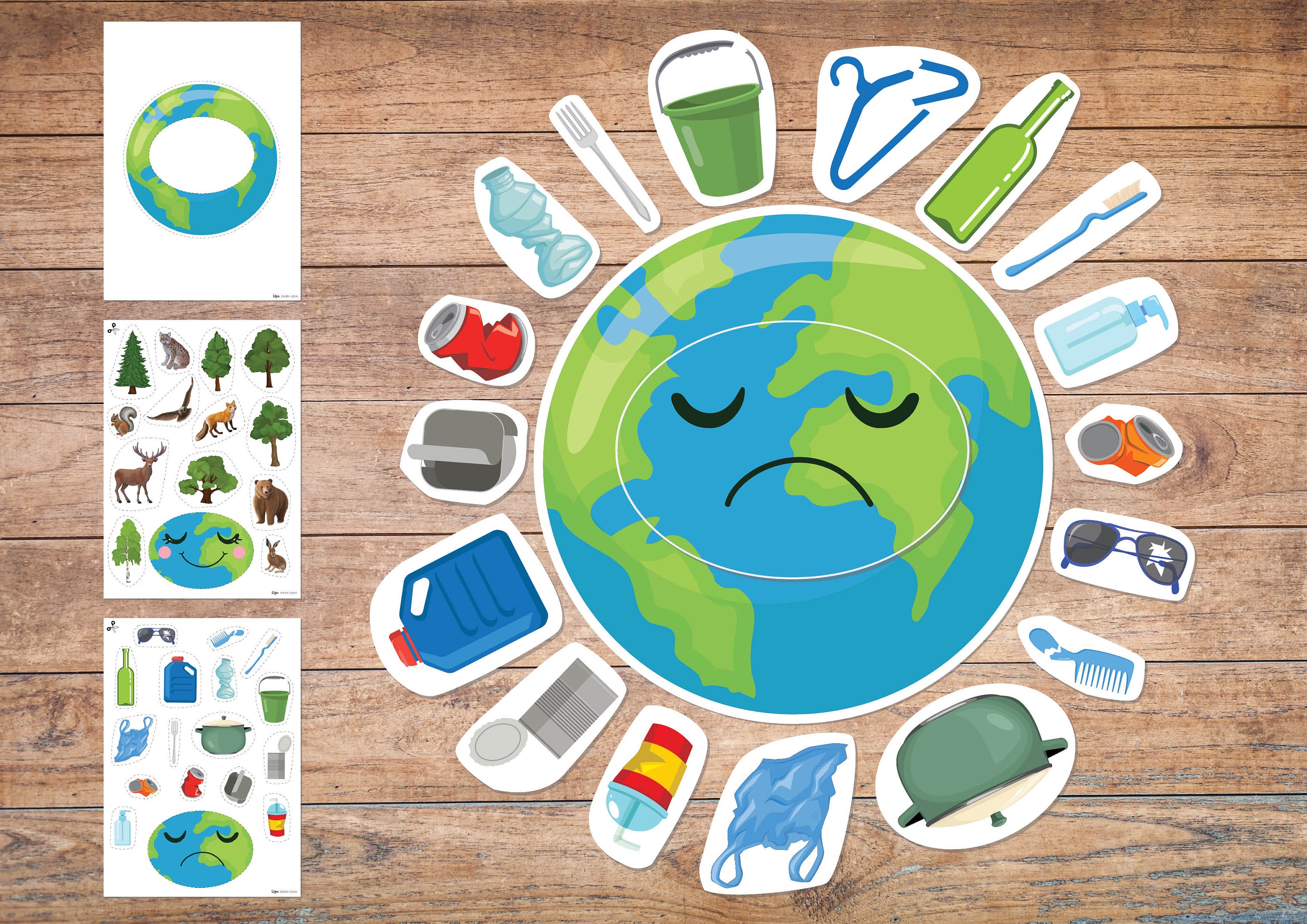 Waste Sorting Busy Book Printable Gametrash Sorting Activity - Etsy Canada