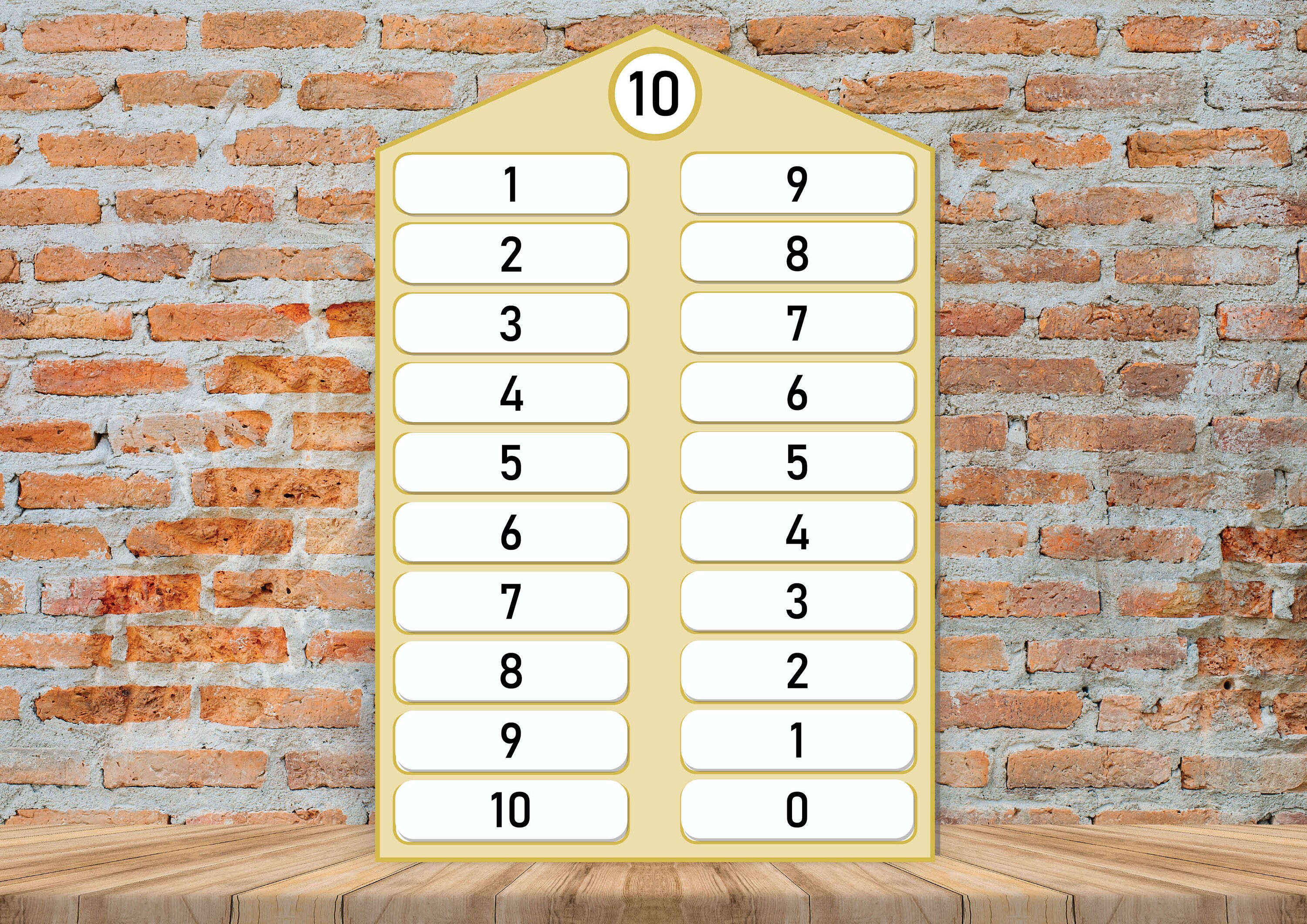 Montessori Math, House Math Board With Set of Numbers Cards for Learn ...