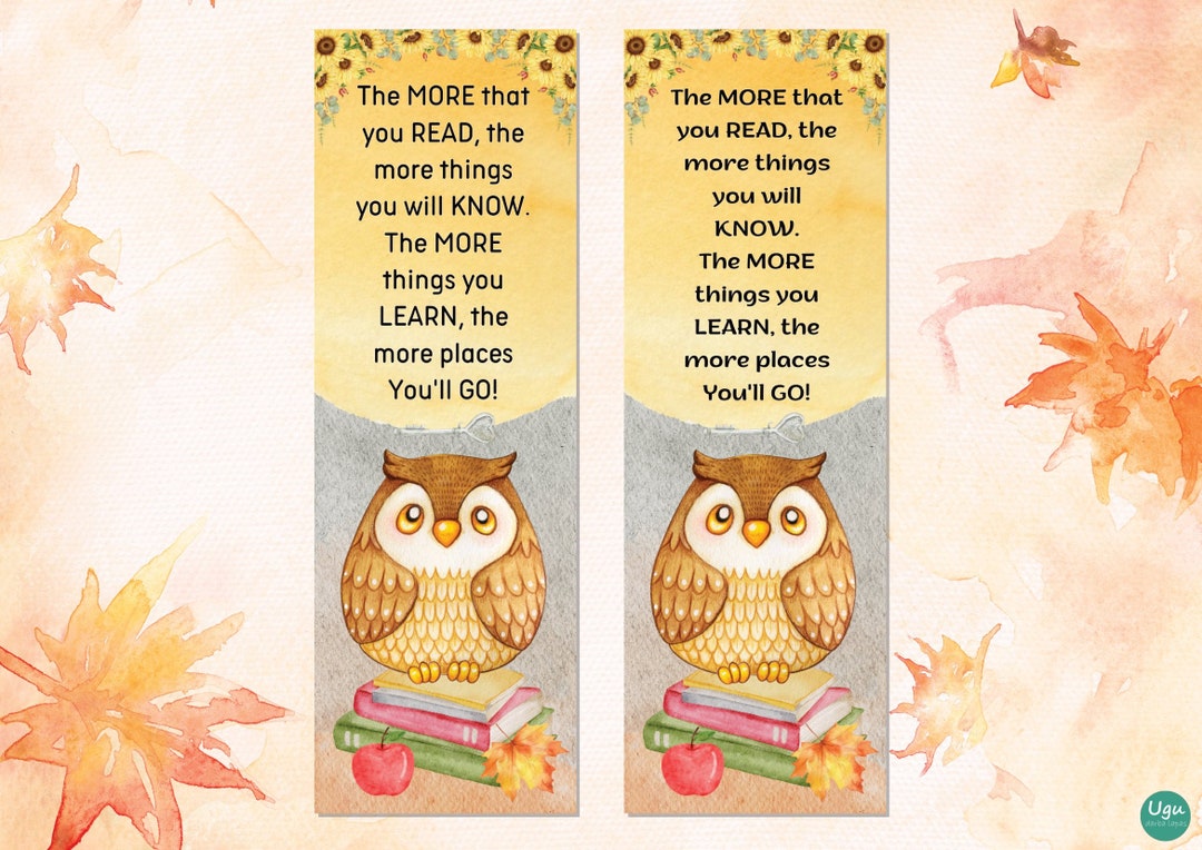 Back to School Printable Bookmarks With Message From Their New Teacher ...