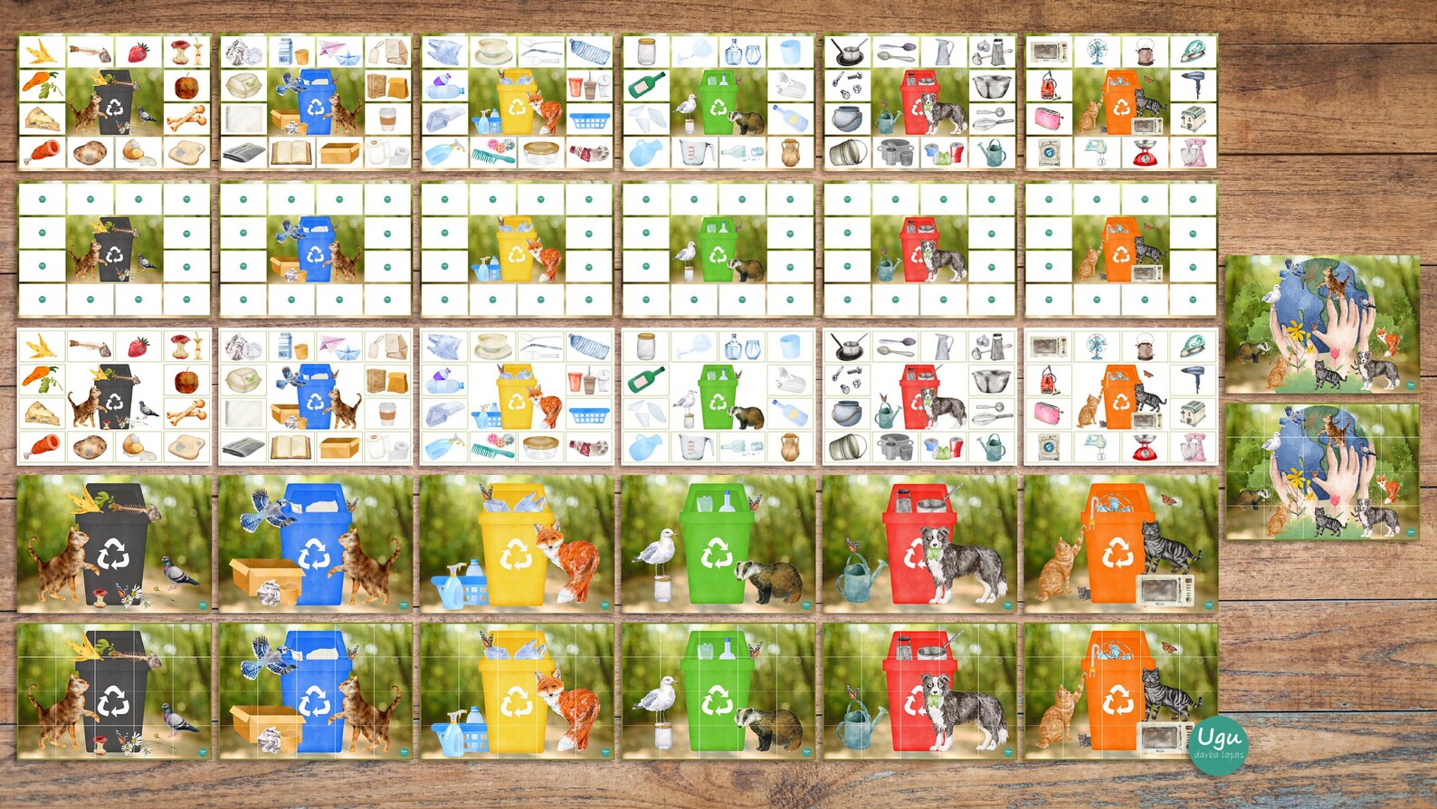 RECYCLING Waste Separation Learning Game Sorting Game Montessori PDF ...