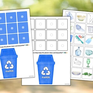 Waste Sorting Busy Book: Printable Recycling Game (PDF) - Etsy