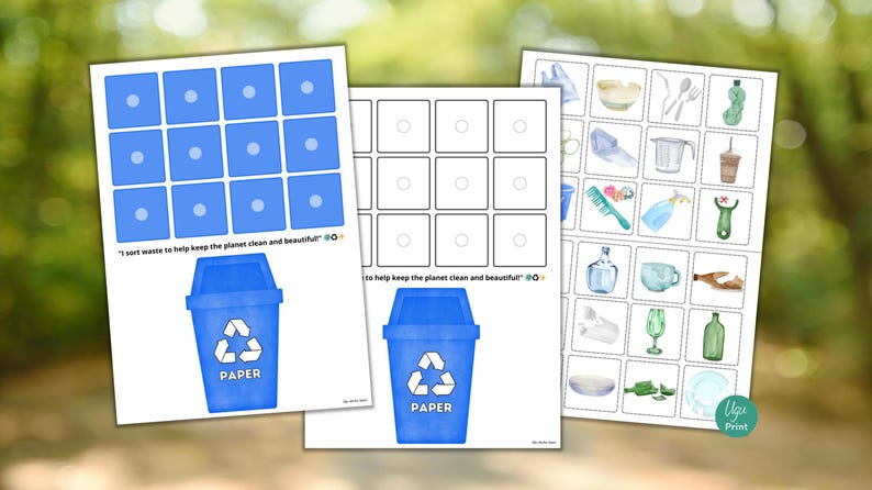 Waste Sorting Busy Book: Printable Recycling Game (PDF) - Etsy