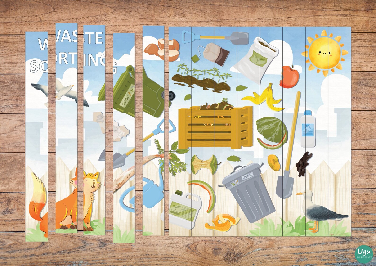 Earth Day, Waste Sorting Busy Book Printable Game for Toddlers, Trash ...