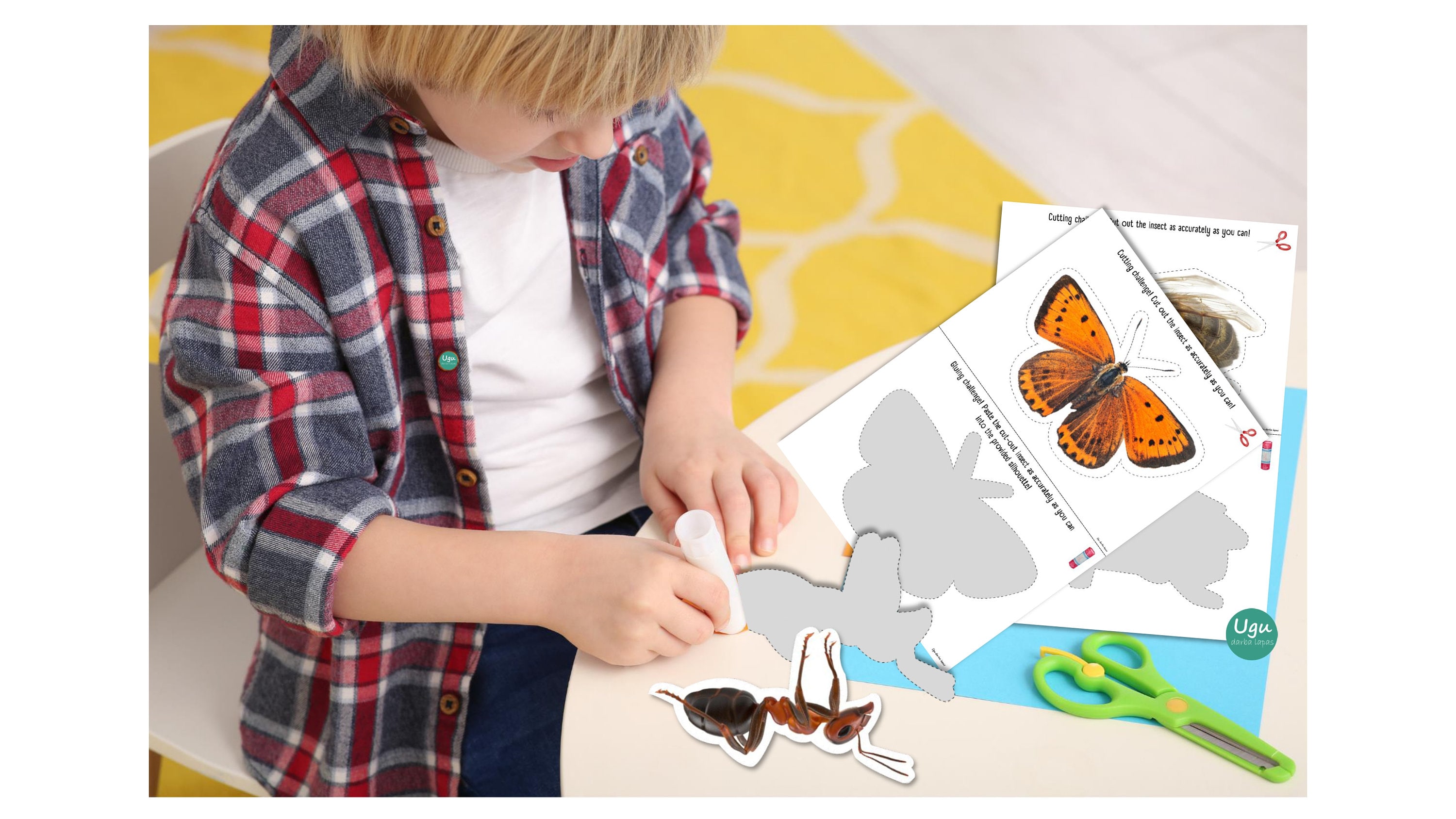 Buy Cut and Glue Insects Activity: Scissor Skills Practice (PDF ...